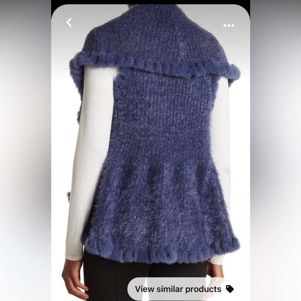 Soft Flowy Vest. Blueberry Color -Womens Small - Gem